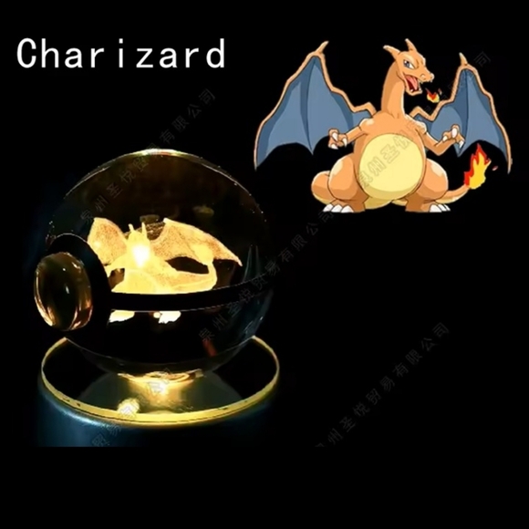 Pokémon | Toys | Pokemon 3d Crystal Ball Of Charizard | Poshmark